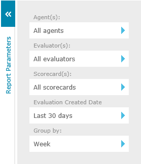 Scores by Evaluator Report